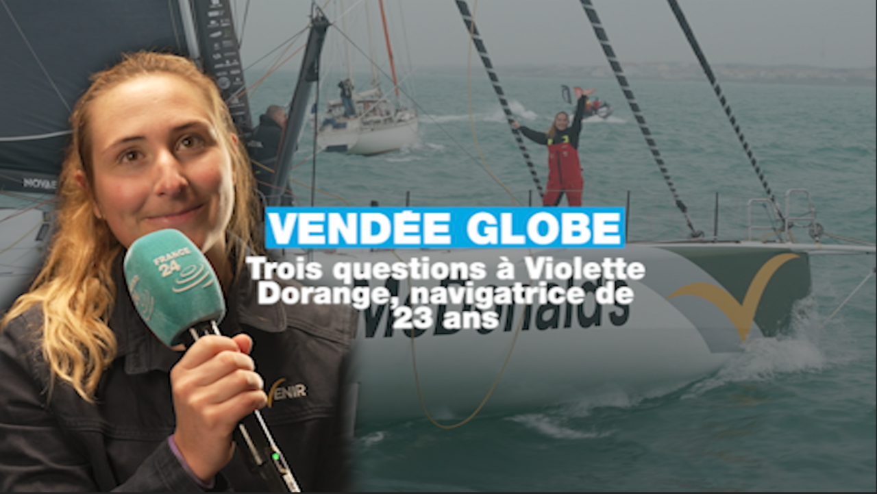 Violette Dorange raconte les trois moments marquants de son Vendée Globe à France 24 - France 24